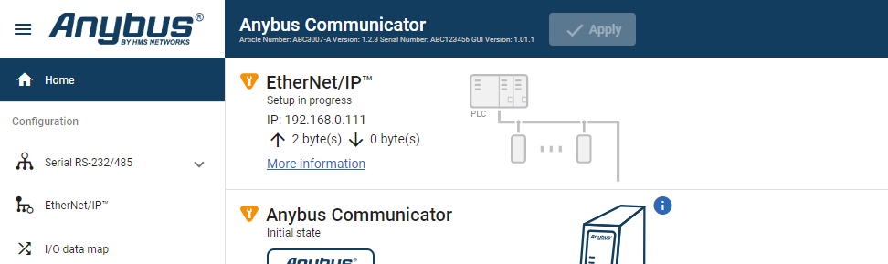 Access the Built-In Web Interface From HMS IPconfig